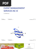 Events Management NC III Reviewer | PDF | Risk