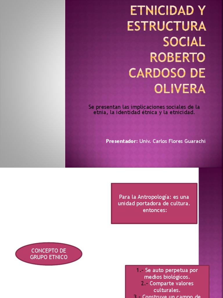 Etnicidad y Estructura Social | PDF | Grupos étnicos | Ideologías