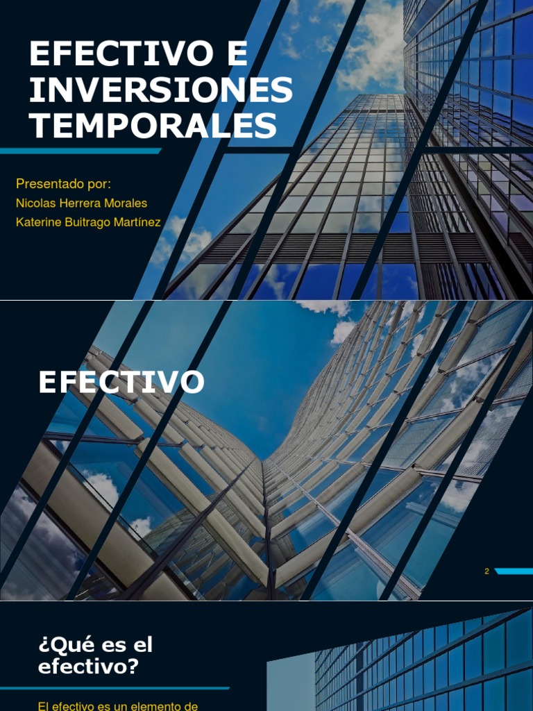 Efectivo e Inversiones Temporales | PDF | Compartir (Finanzas) | Bancos