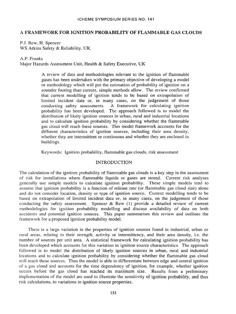 Framework for Ignition Probability Modeling | PDF | Combustion | Risk