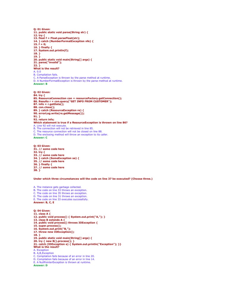 5.exception Handling | PDF | C (Programming Language) | Software ...