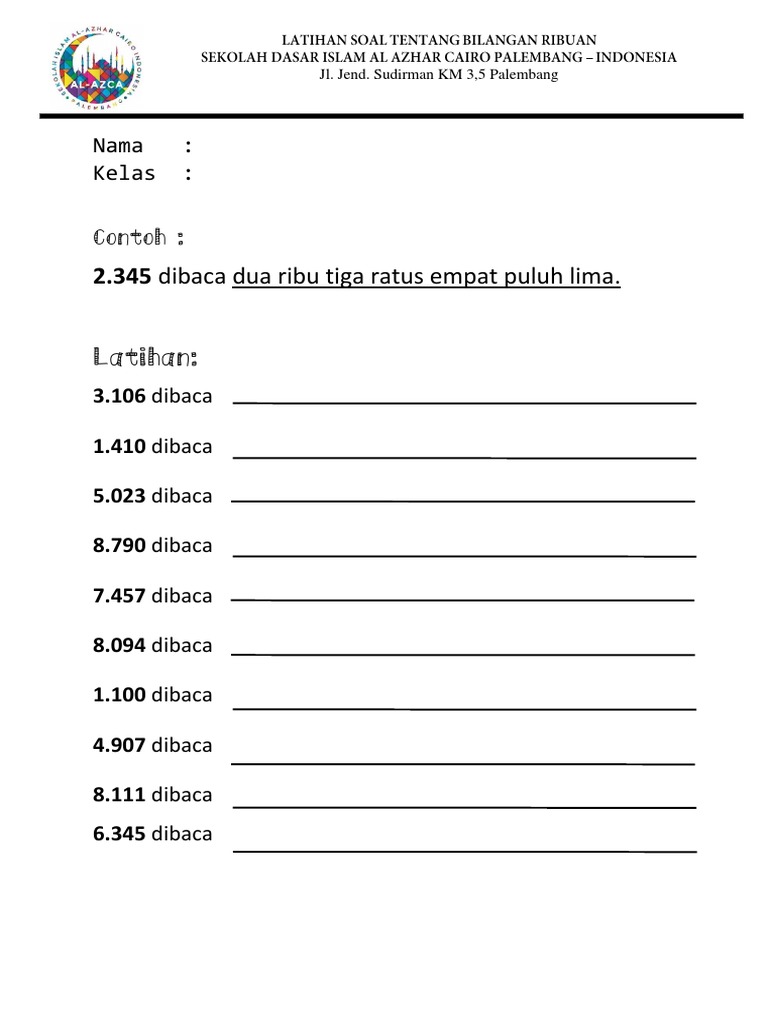 Bilangan Ribuan PDF | PDF