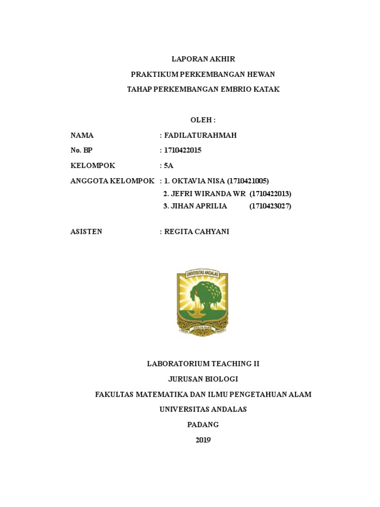 Proses Perkembangan Embrio Katak | PDF