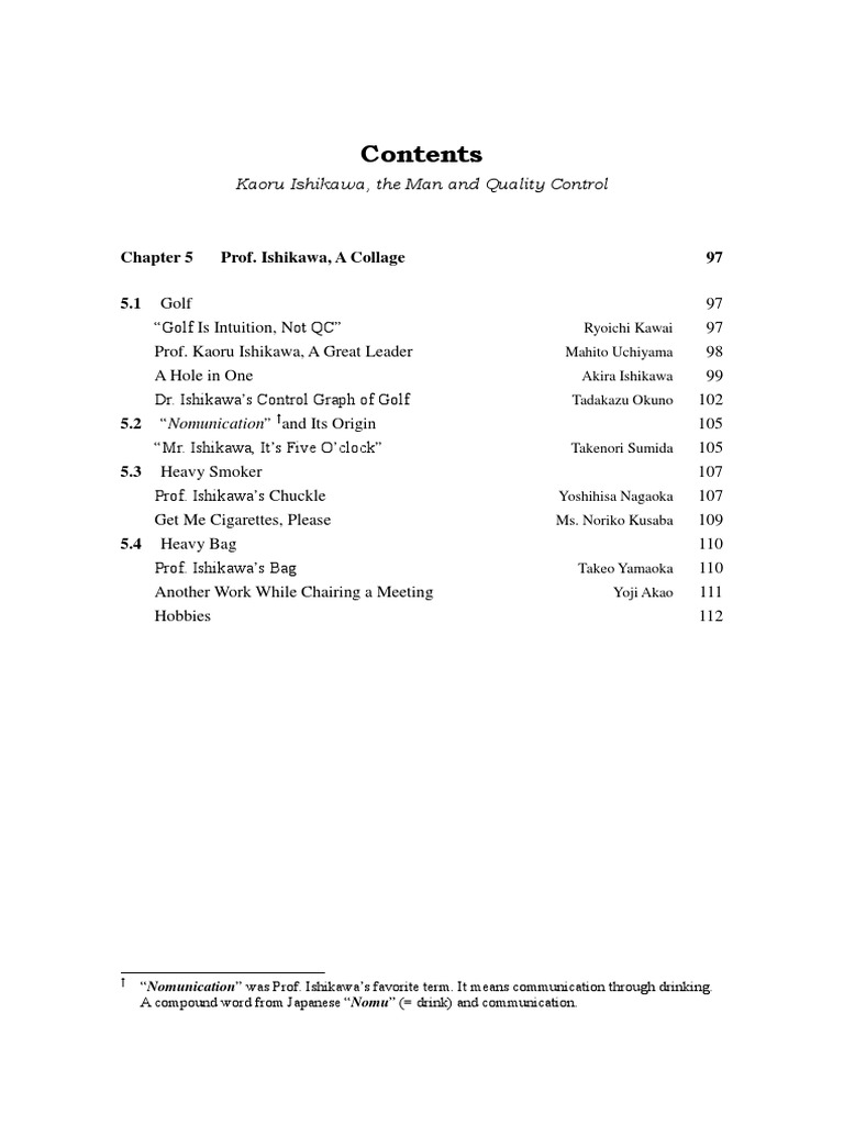 Kaoru Ishikawa: Quality Control Insights | PDF