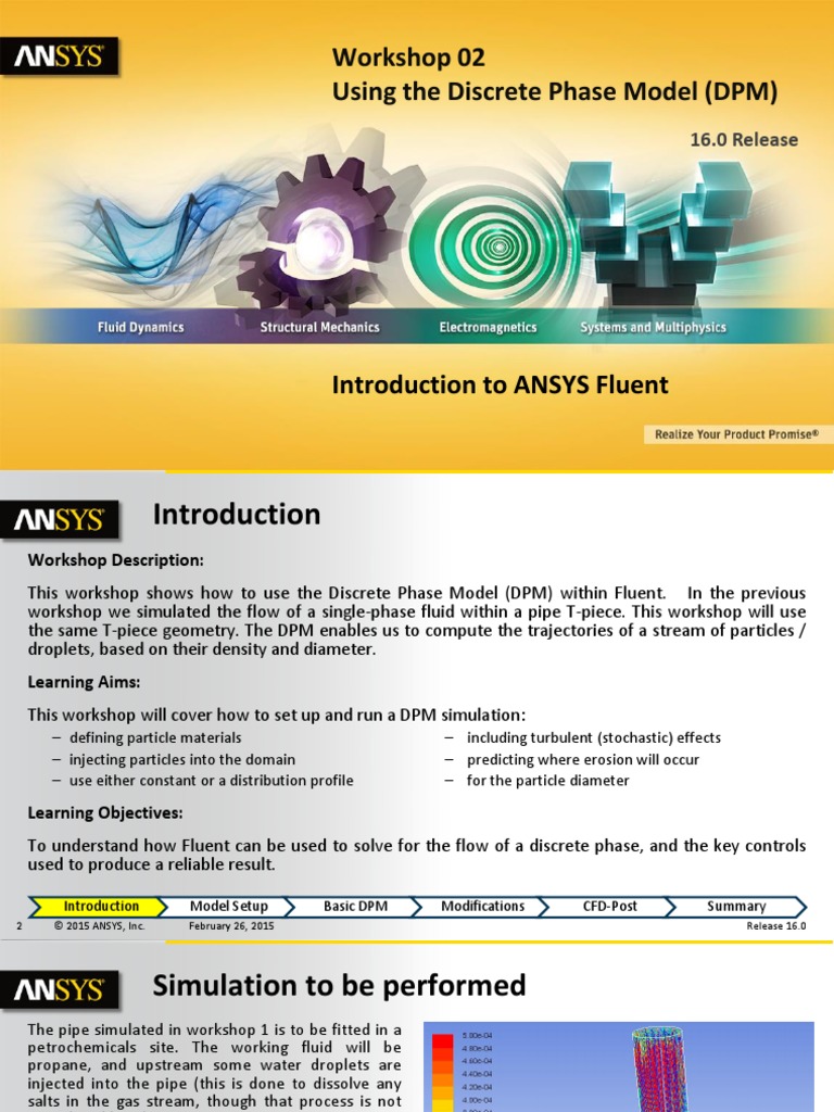 Fluent-Intro 16.0 WS02 Discrete Phase PDF | PDF | Turbulence | Drop ...