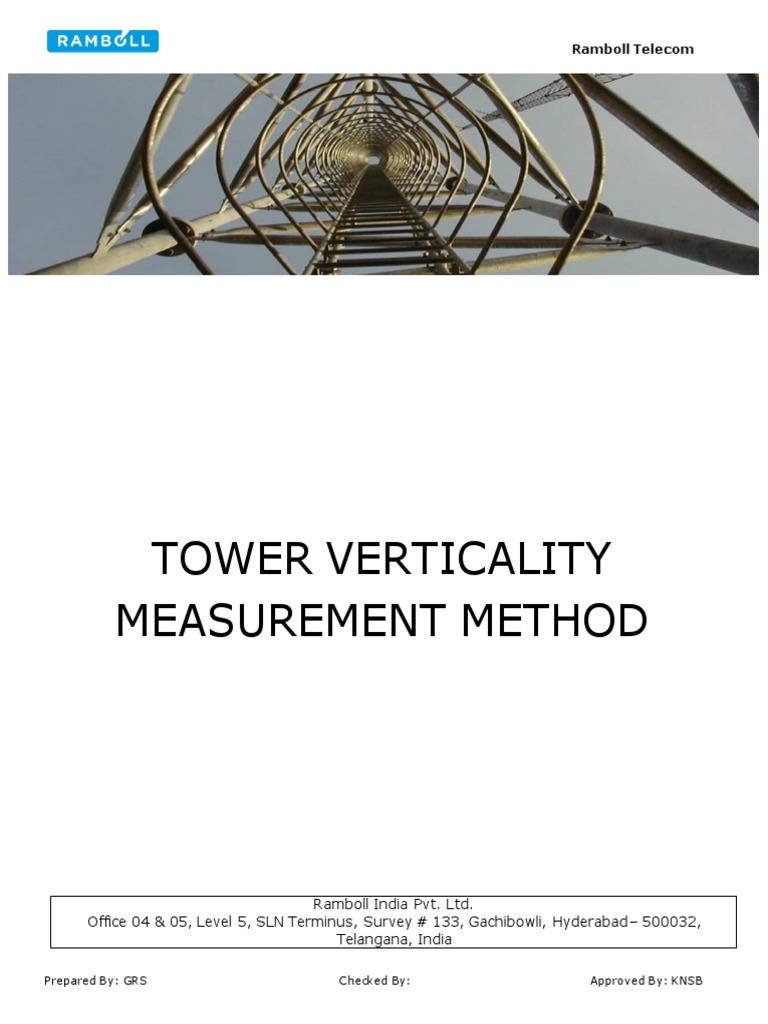 Tower Verticality Inspection Method 17-11-2018 | PDF | Surveying ...