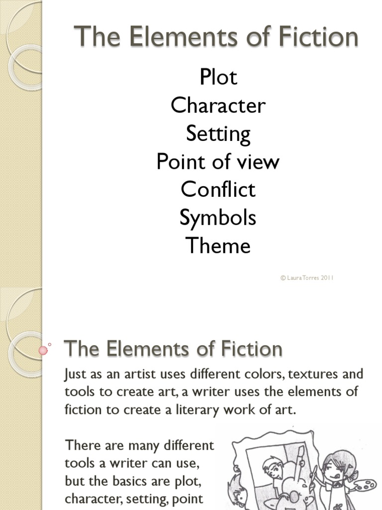 The Elements of Fiction: Plot Character Setting Point of View Conflict ...