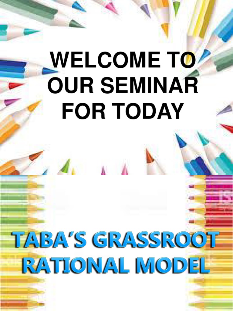 Hilda Taba's Grassroots Curriculum Model | PDF