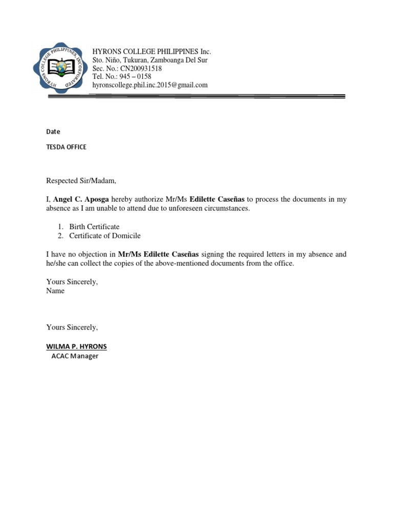 Letter of Appriciation | PDF