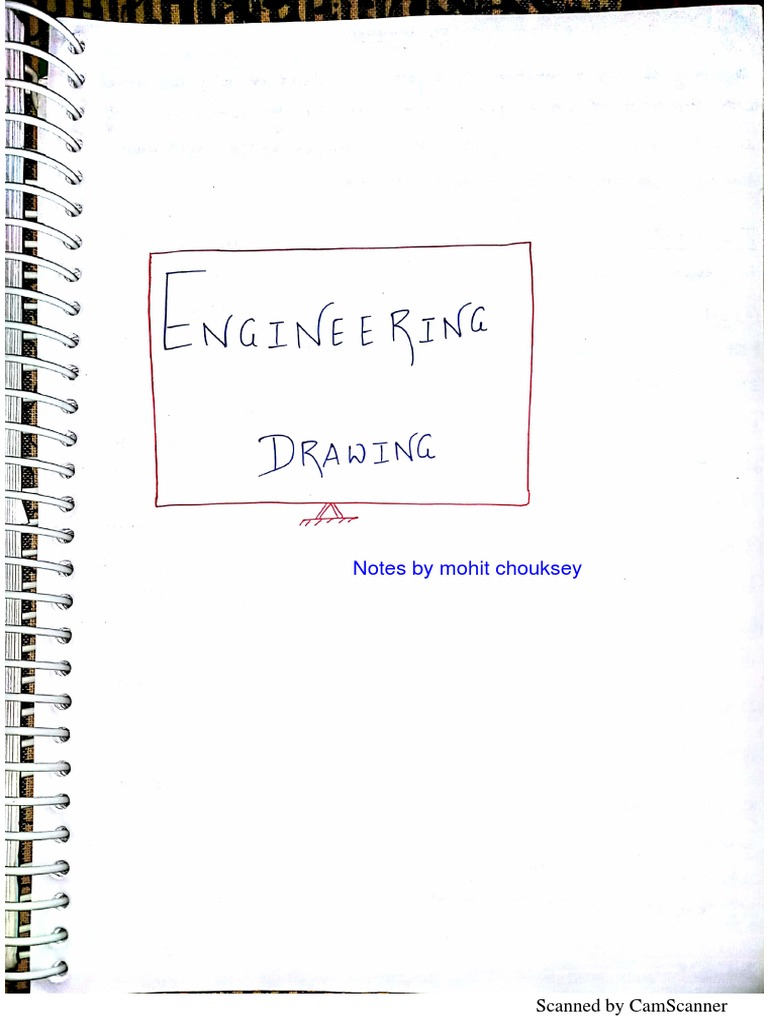 Engineering Drawing Notes@Mohit Chouksey | PDF