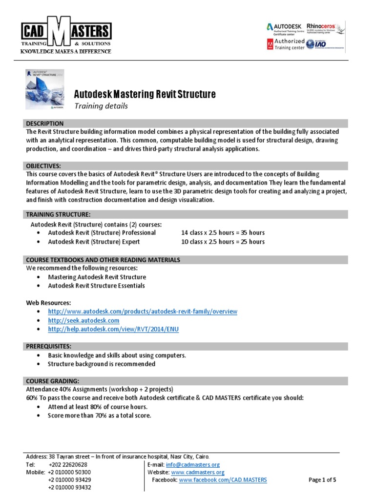 Mastering Revit Structure | PDF | Autodesk Revit | Autodesk