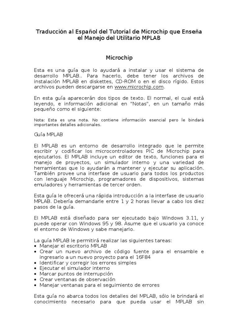 MPLAB Tutorial PIC16F84 | PDF | Programa de computadora | Programación