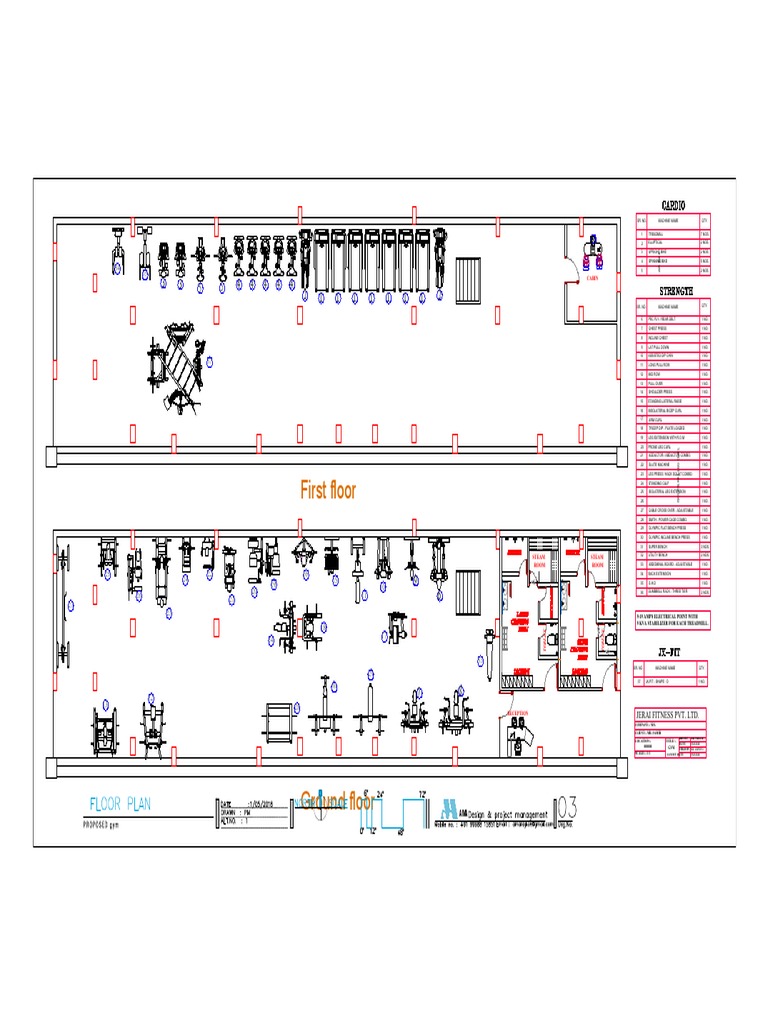 Gym Basic Drawings | PDF | Weight Training | Physical Exercise