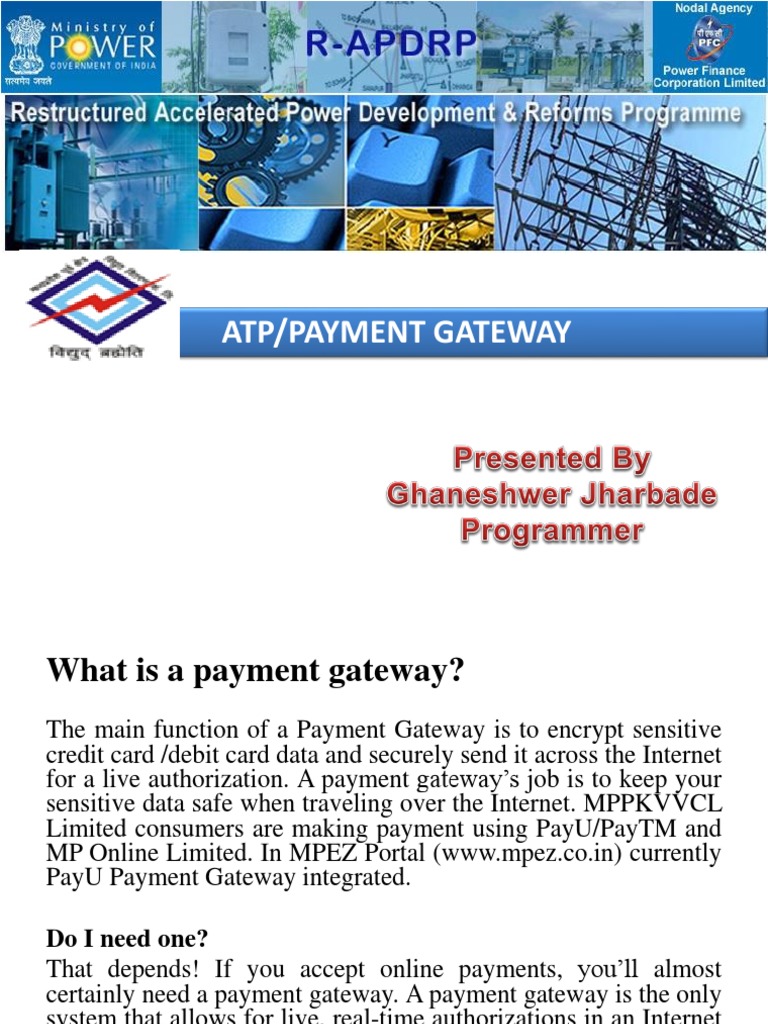 Atp - Payment Gateway by G. Jharbade | PDF | Credit Card | Debit Card