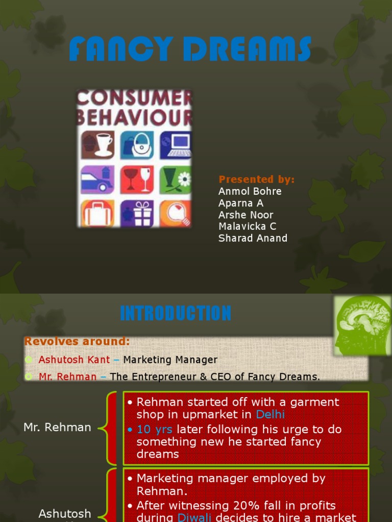 Fancy Dreams Case Study | PDF | Marketing | Business Economics