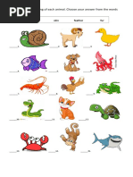 Basic Needs of Animal Worksheet For Grade 1-3 | PDF | Wellness