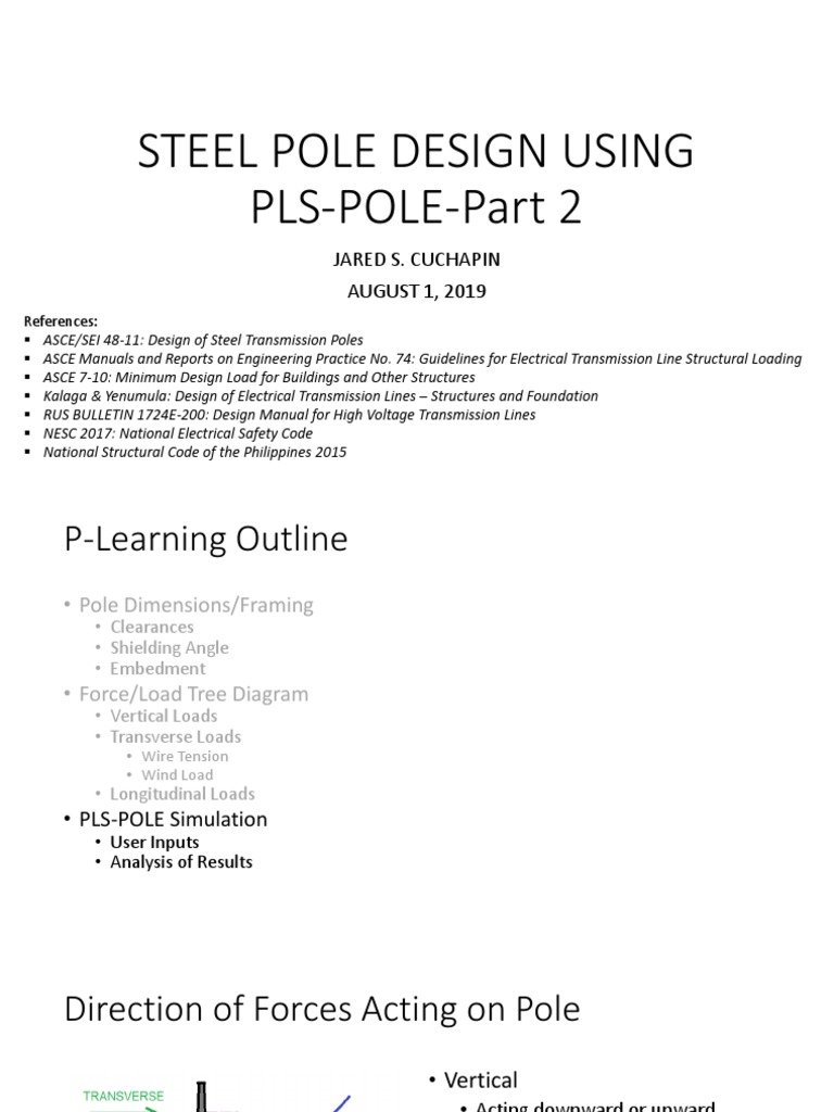 Steel Pole Design with PLS-POLE Guide | PDF | Insulator (Electricity ...