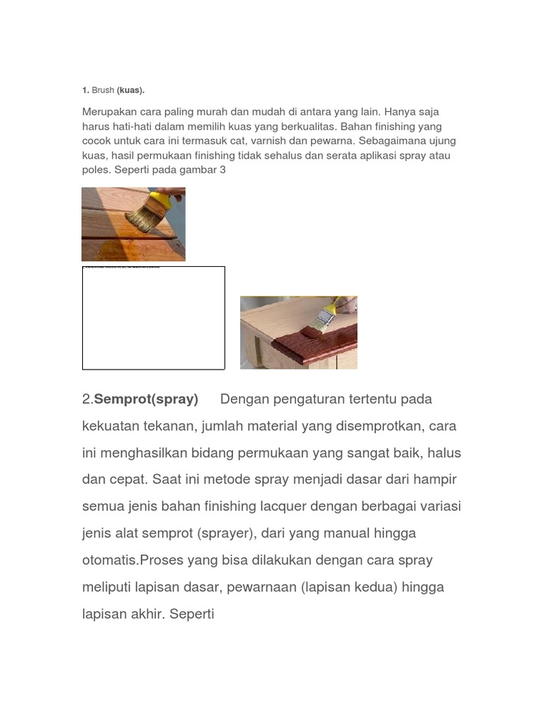 Pengertian Teknik Oles Dan Semprot | PDF