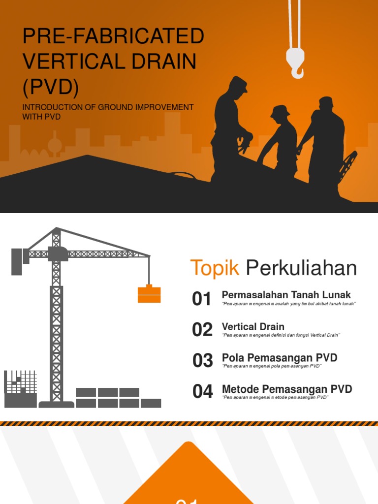 Pemasangan PVD untuk Perbaikan Tanah | PDF