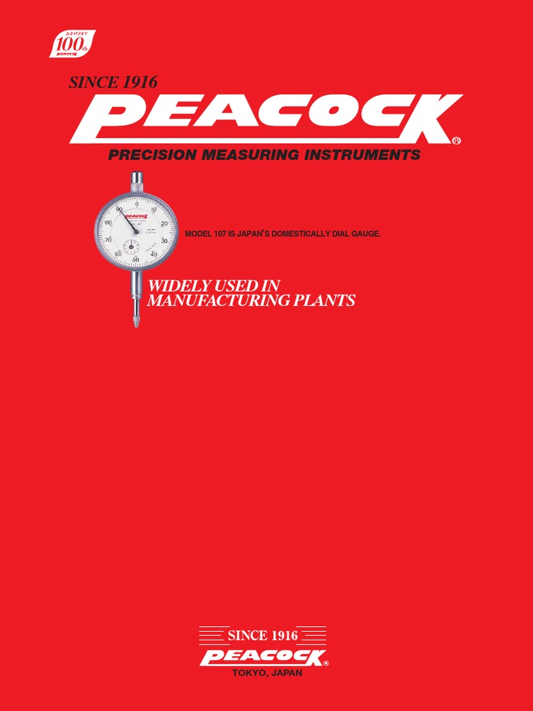 Peacock | PDF | Measuring Instrument | Tools