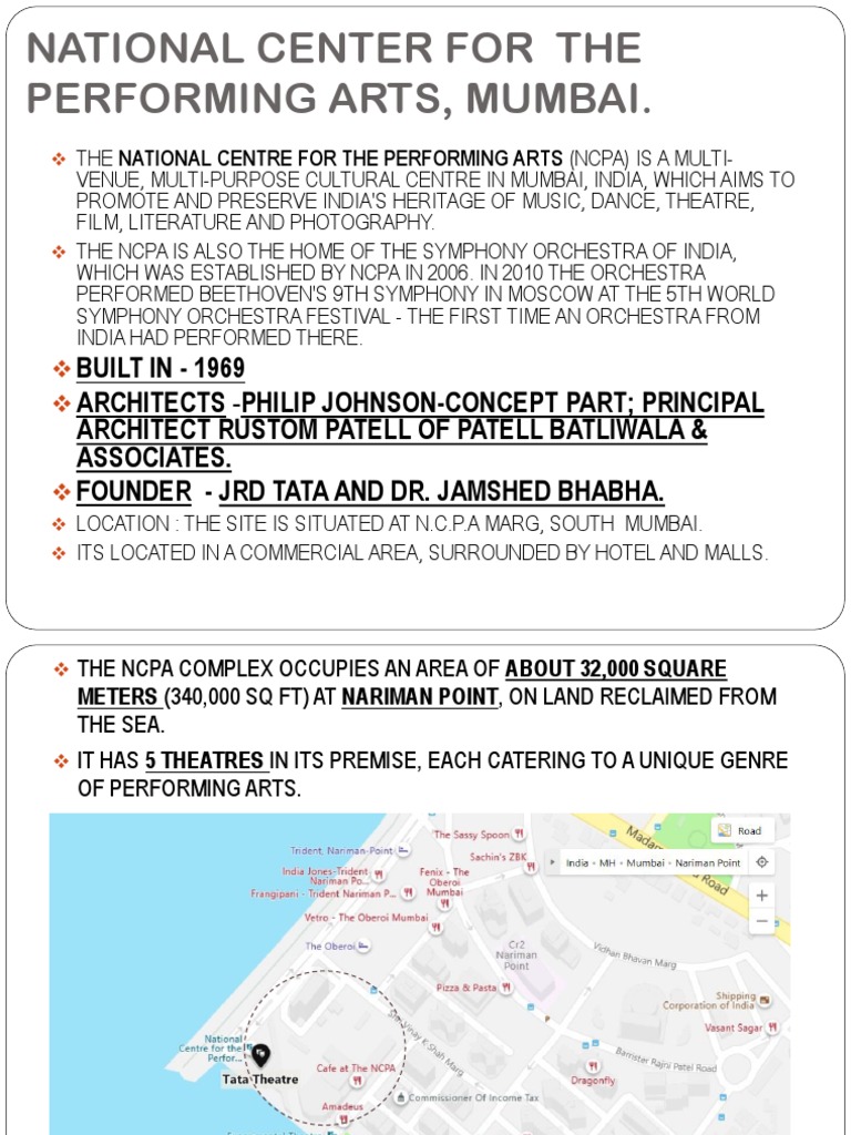 National Center For The Performing Arts, Mumbai | PDF | Buildings And ...