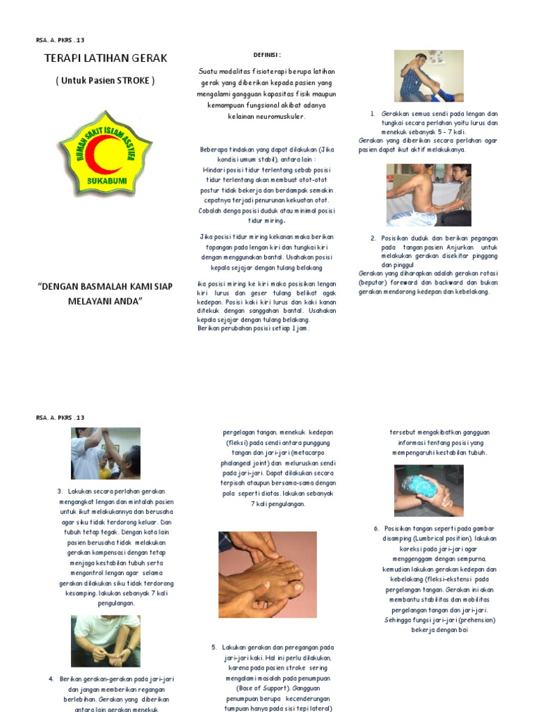 Leaflet TERAPI LATIHAN GERAK | PDF