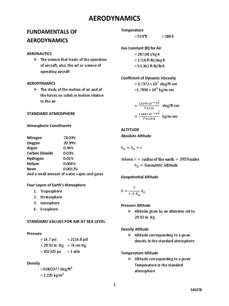 Aerodynamics | PDF | Airspeed | Drag (Physics)