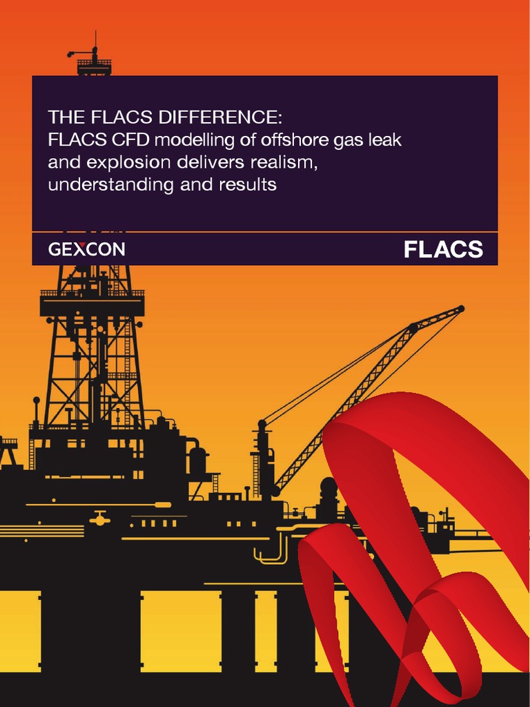 FLACS CFD Offshore Gas Case Study | PDF | Computational Fluid Dynamics | Simulation