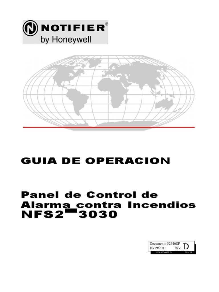 Guia de Operacion Panel Notifier | PDF | Diodo emisor de luz | Pantalla ...