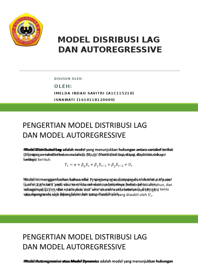 Model Autoregressive dan Lag dalam Analisis | PDF | Pengelolaan ...