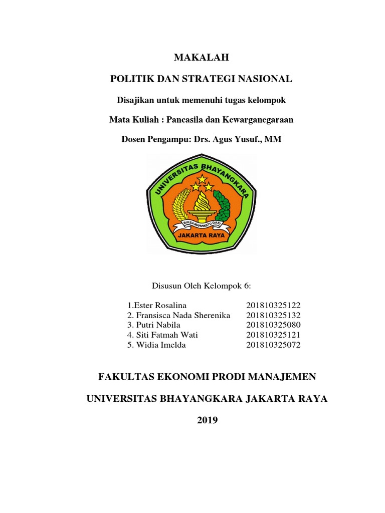 Pengaruh Globalisasi pada Strategi Nasional | PDF