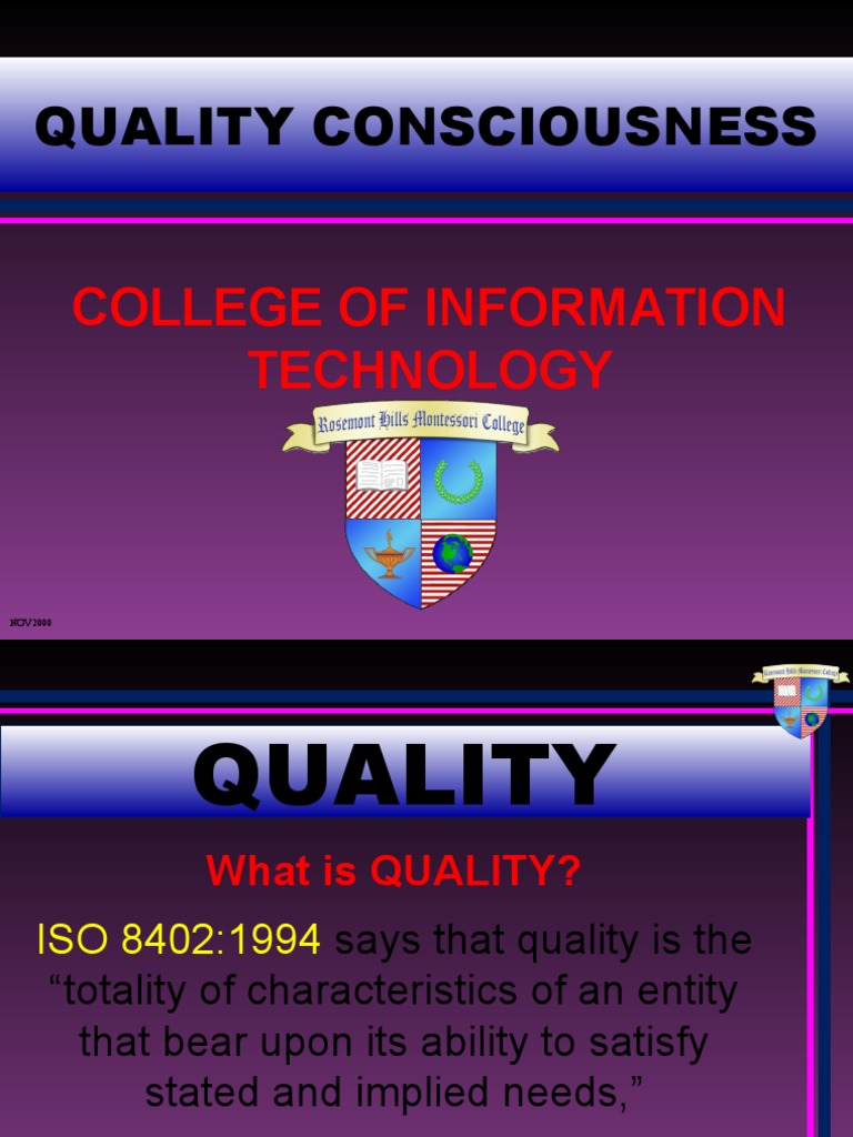Quality Consciousness: College of Information Technology | PDF ...