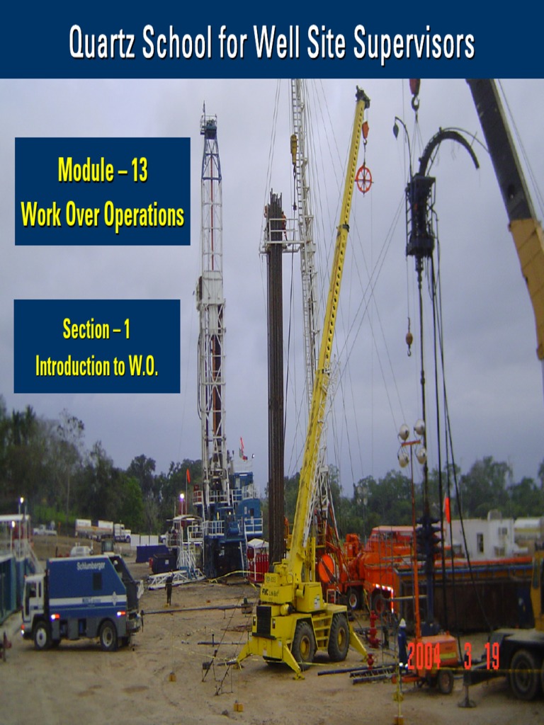 01 Introduction To Work Over Operations | PDF