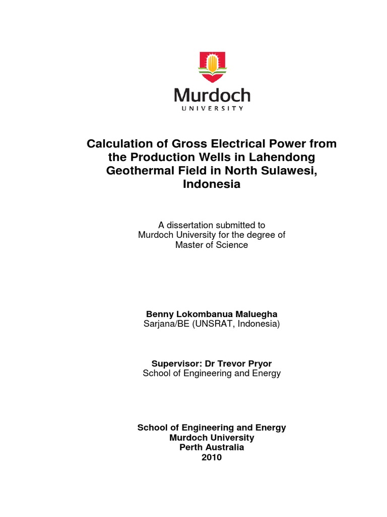 Lahendong Geothermal | PDF | Geothermal Energy | Power Station