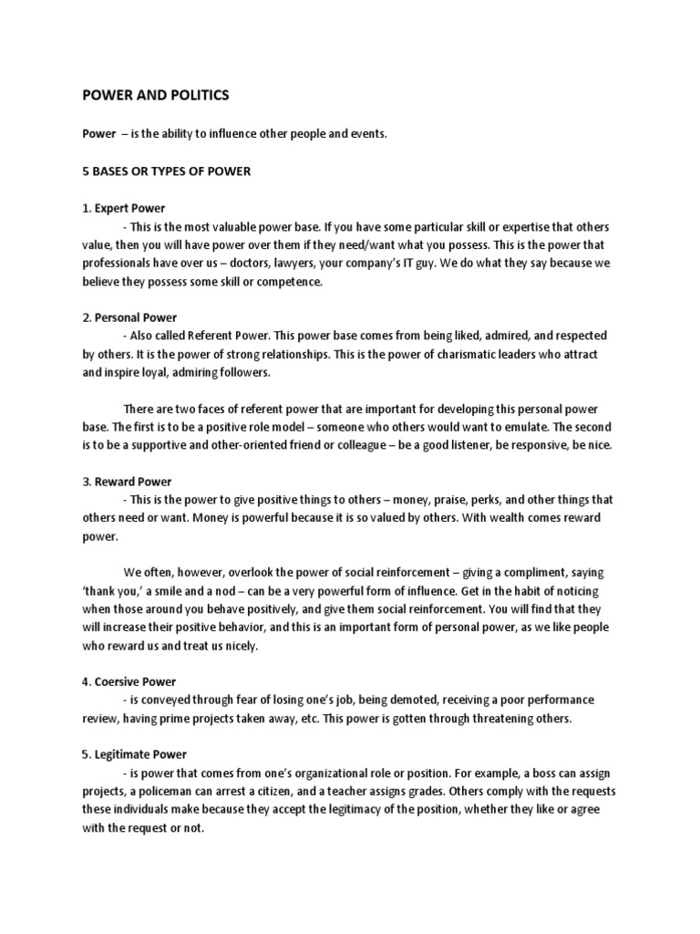 Navigating Power Dynamics and Organizational Politics Through Influence ...