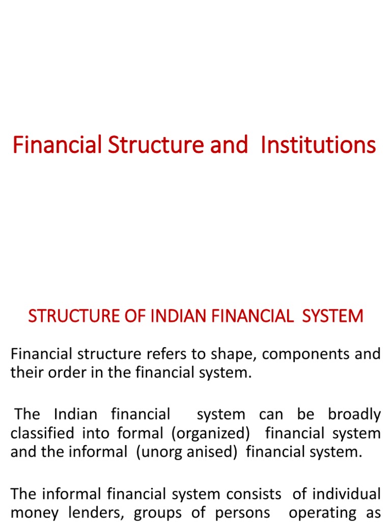 Indian Financial System | PDF | Financial Markets | Bonds (Finance)