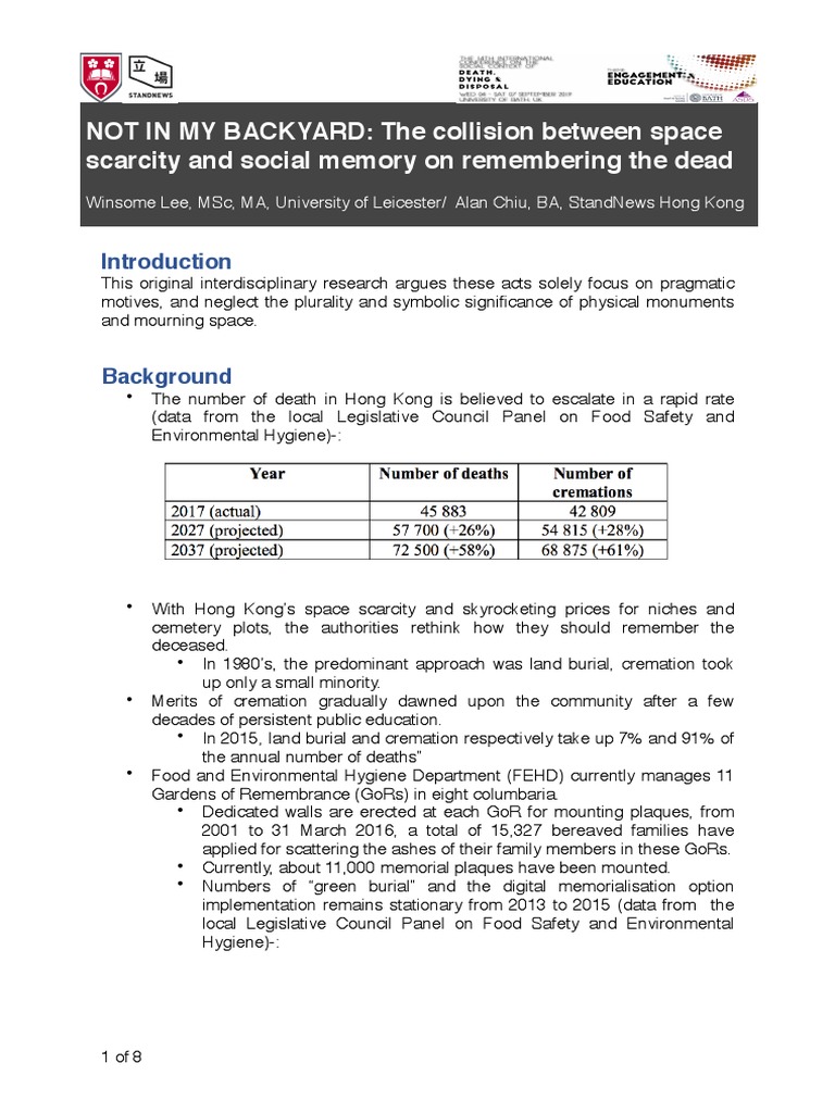 DDD 14 Poster Content (Extended) Ed1.1 | PDF | Cemetery | Burial