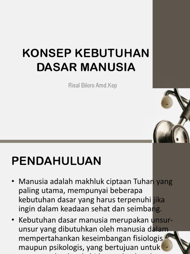 Konsep Kebutuhan Dasar Manusia | PDF