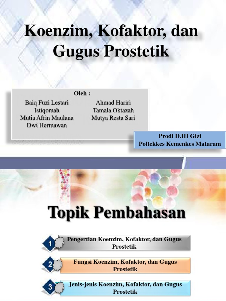 Koenzim, Kofaktor | PDF