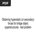 Obtaining Hyperstatic (Or Secondary) Forces For Bridge Object ...