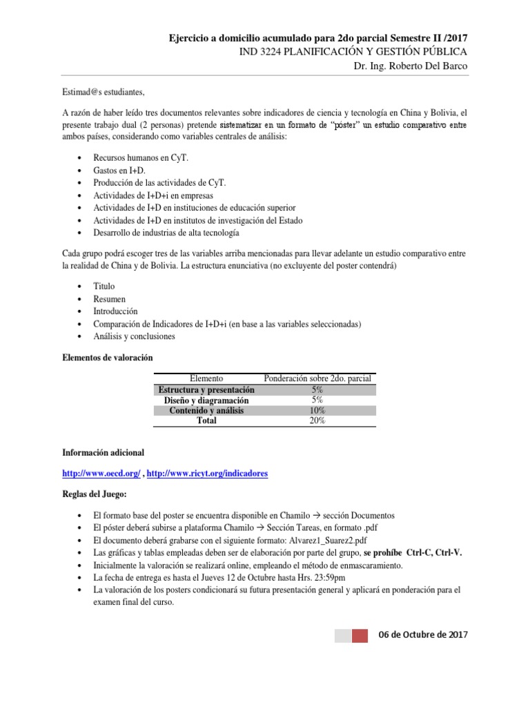 06.10.17. Ejercicio 2do Parcial. Por 20puntos Al 2do Parcial | PDF ... 06.10.17. Ejercicio 2do Parcial. Por 20puntos Al 2do Parcial | PDF ...