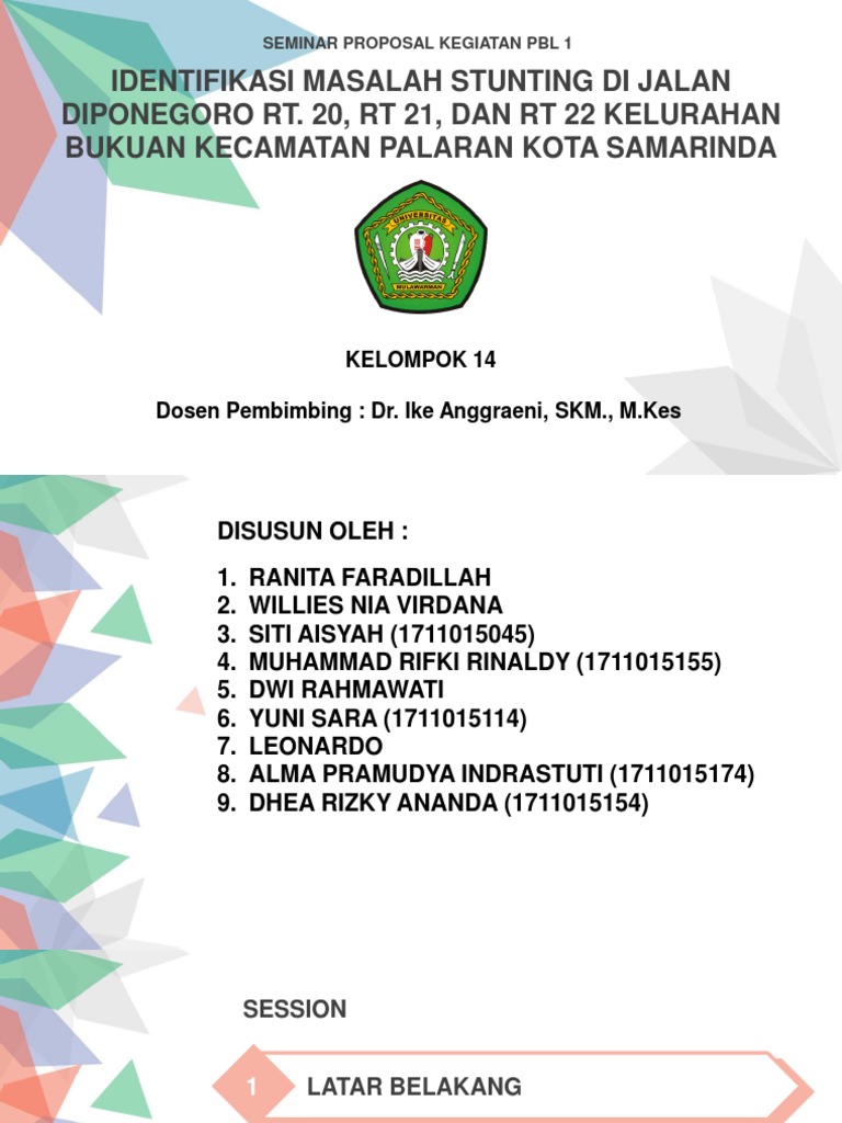 (Fix) PPT Seminar Proposal PBL 1 | PDF