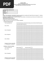 TDS Declaration Form FY 24-25 | PDF | Tax Deduction | Taxes