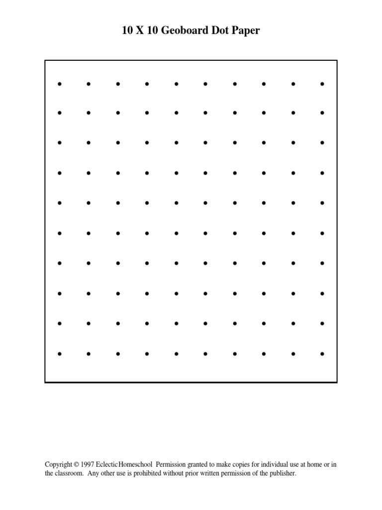 Free Dot Paper Template | PDF