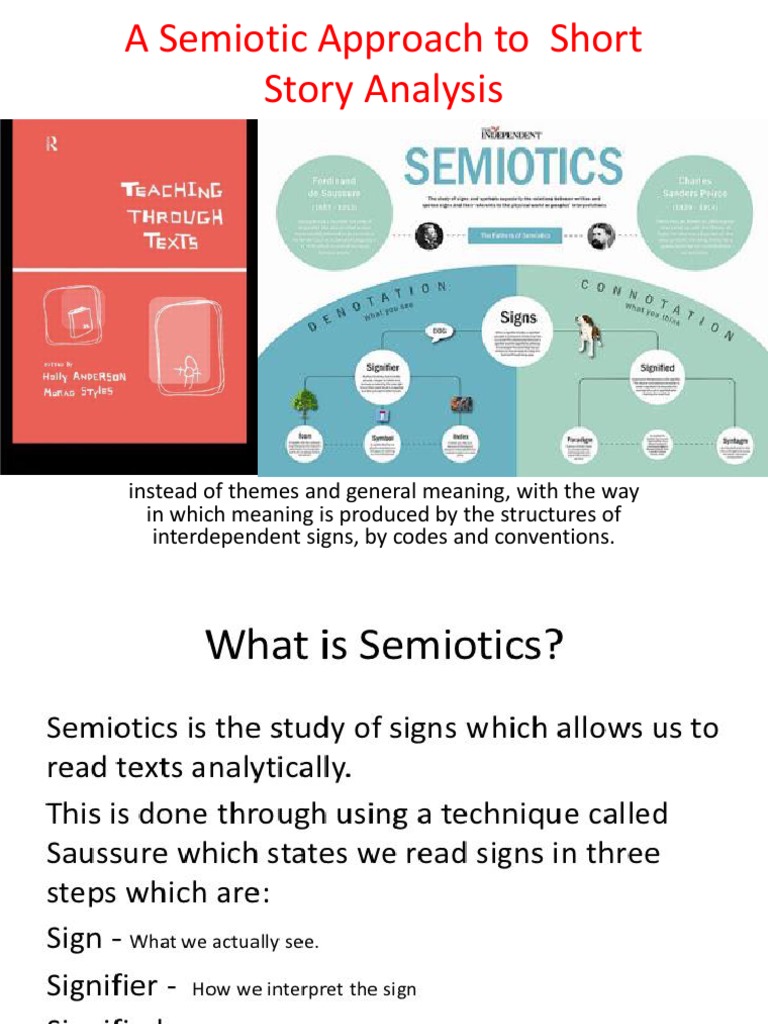 A Semiotic Analysis of A Literary Text | PDF | Semantics | Narrative