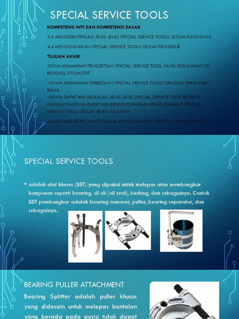 Special Service Tools | PDF | Teknologi & Rekayasa | Komputer
