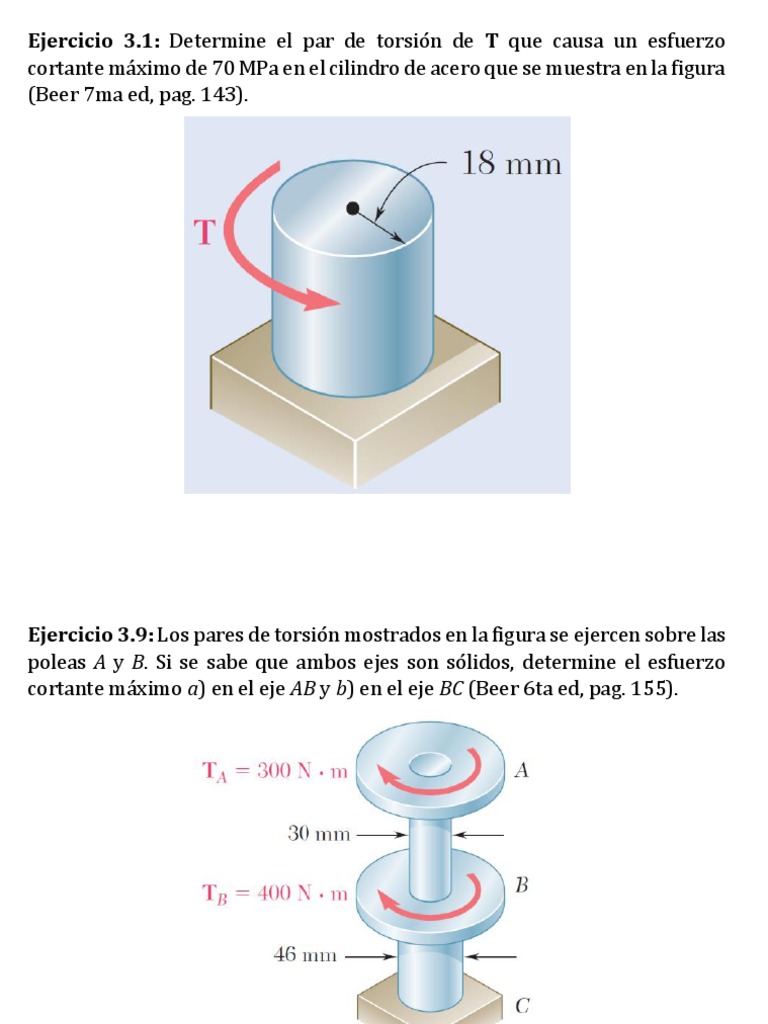 Ejercicios Clase Torsion 01 | PDF