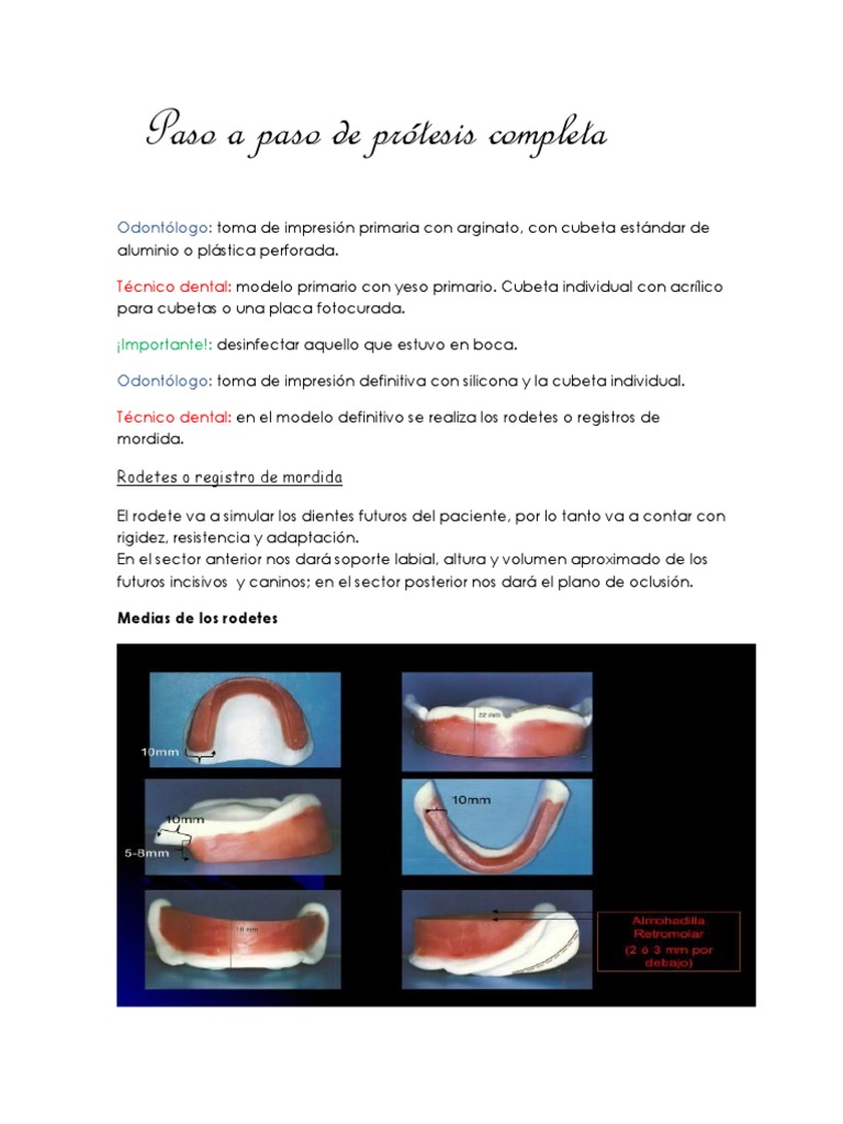 Paso a Paso de Prótesis Completa | Diente | Anatomia dental