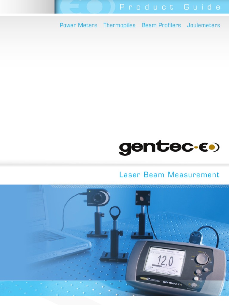 Catalogue Gentec-EO V2.01 | PDF | Thermocouple | Calibration