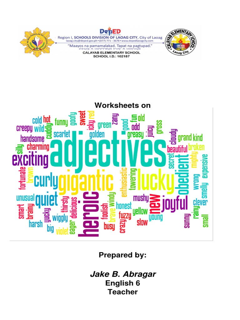 Adjective Worksheets for Comparative Skills | PDF | Adverb | Grammar